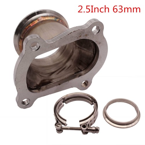 CT26 Downpipe Turbocharger Flange 2.5" 63mm & Clamp Outlet V-Band Fits ...