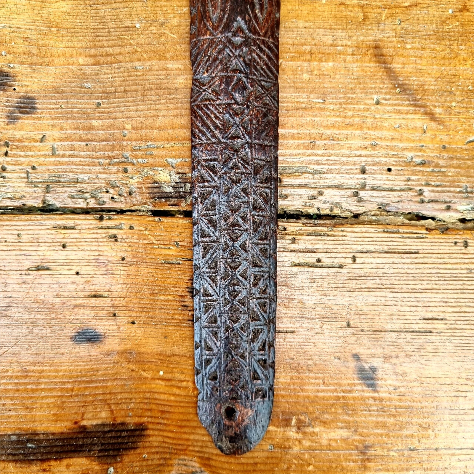 18th Century English Antique Treen Stay Busk Love Token Dated 1771 ...