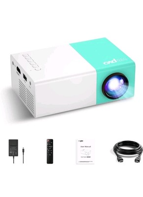 Mini Portable Projector 1080P LED Pico Video Projector for Home Theater ...