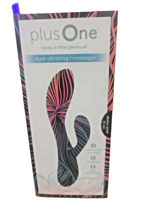 Plus One Dual Vibrating Massager - Rechargeable, Waterproof, Passion ...