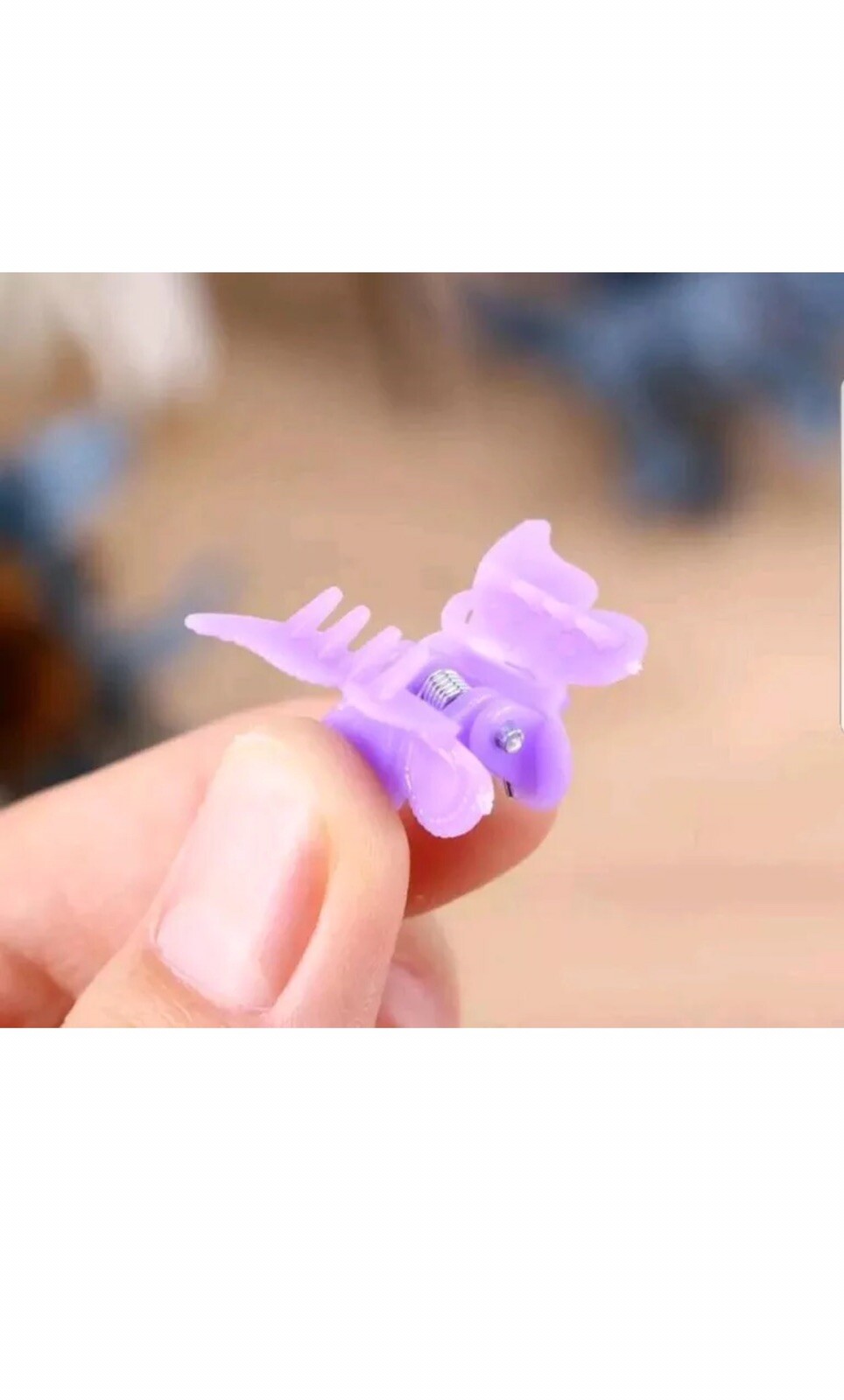 50 Pcs Butterfly’s Fashion Plastic Hair Clip Baby Girls Clamp Claw ...