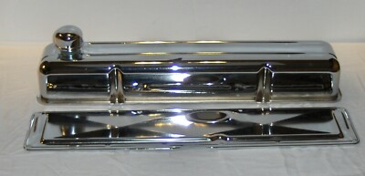 Chevy 235 Inline Straight 6 Cylinder Chrome Valve Cover w/ Side Plate ...