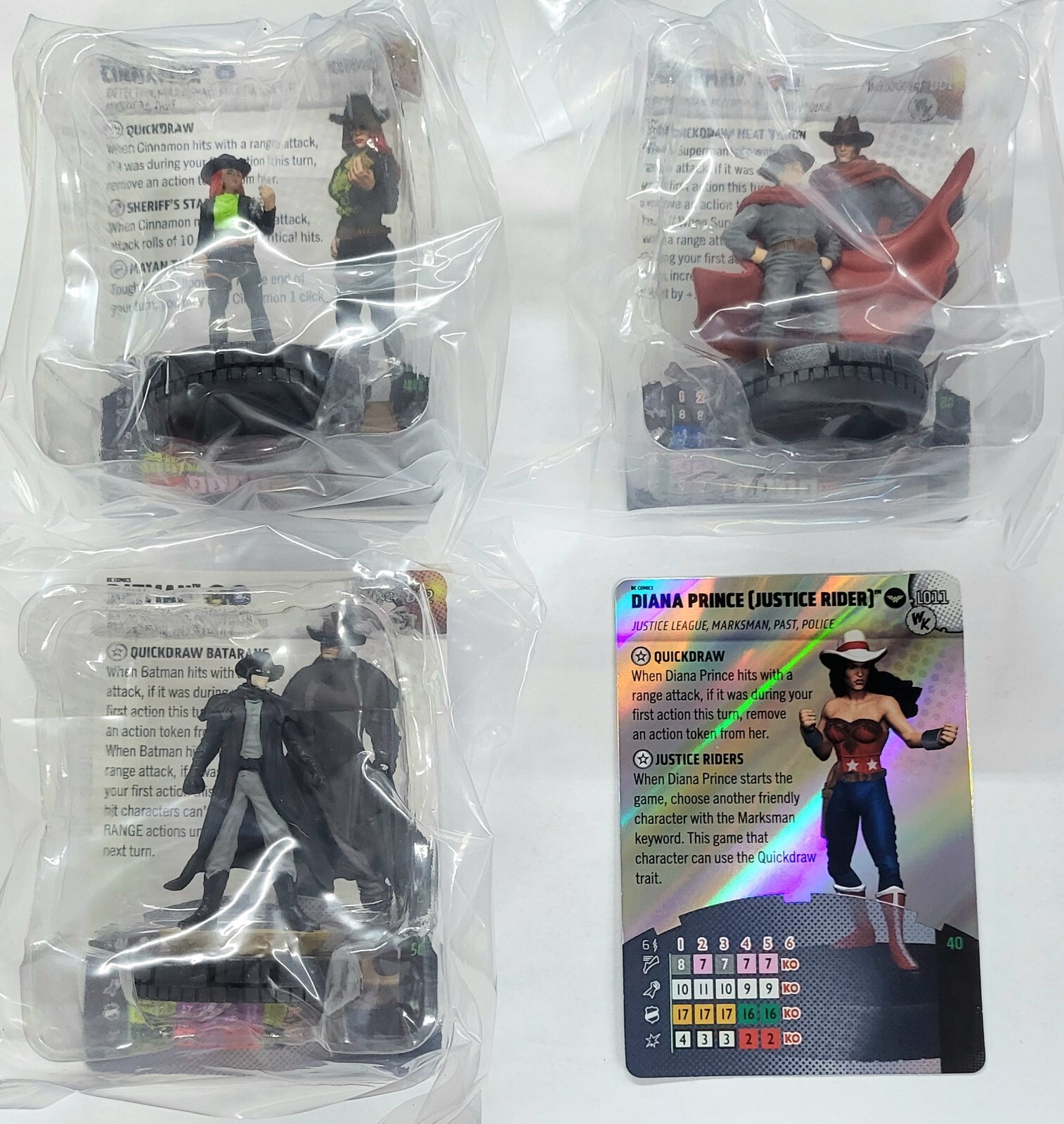 HEROCLIX COMPLETE WILD WEST MONTHLY OP KIT SUPERMAN BATMAN CINNAMON ...