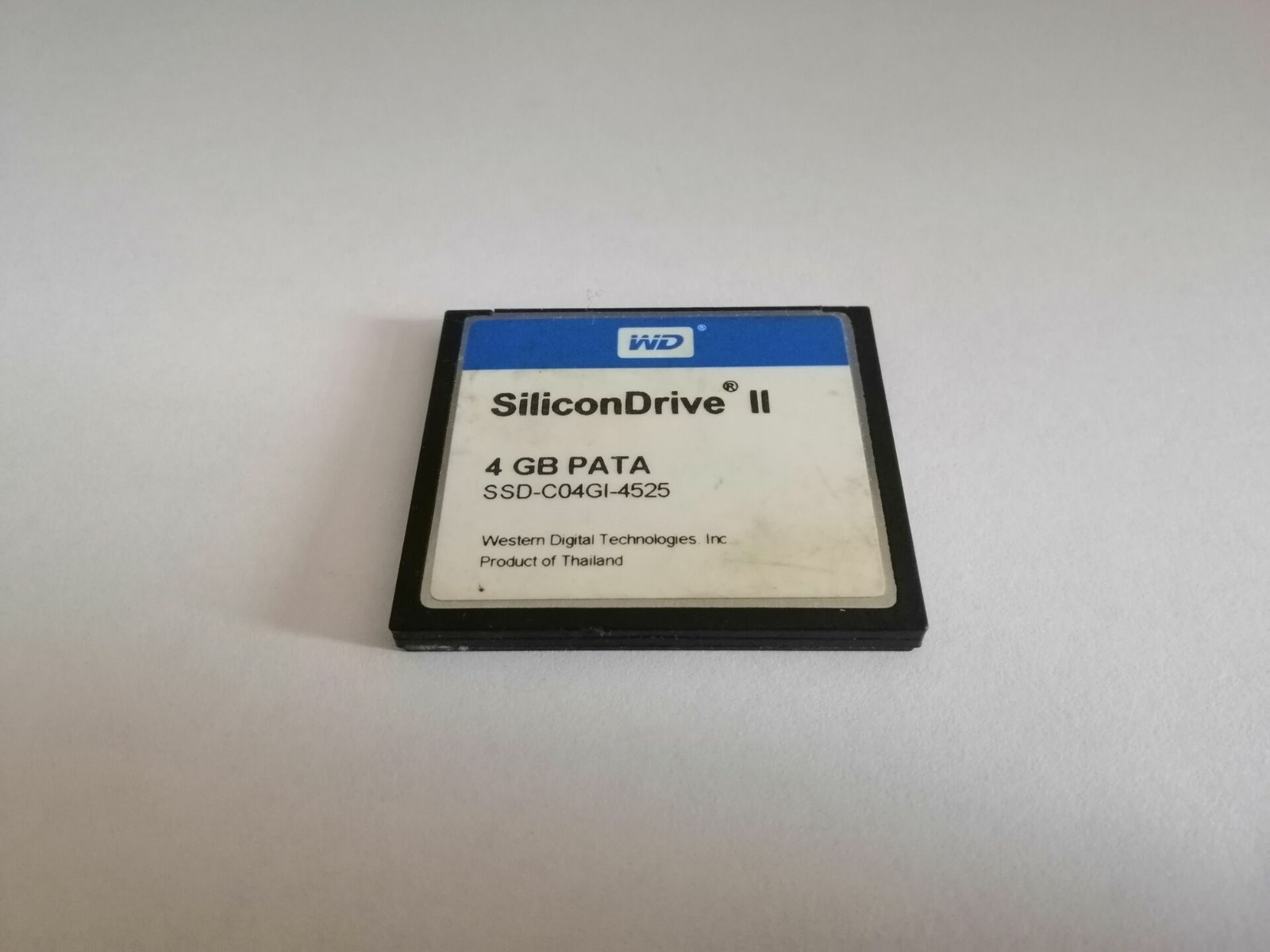 WD SILICONDRIVE II 4GB PATA SSD-C04GI-4525 CF CARD | eBay