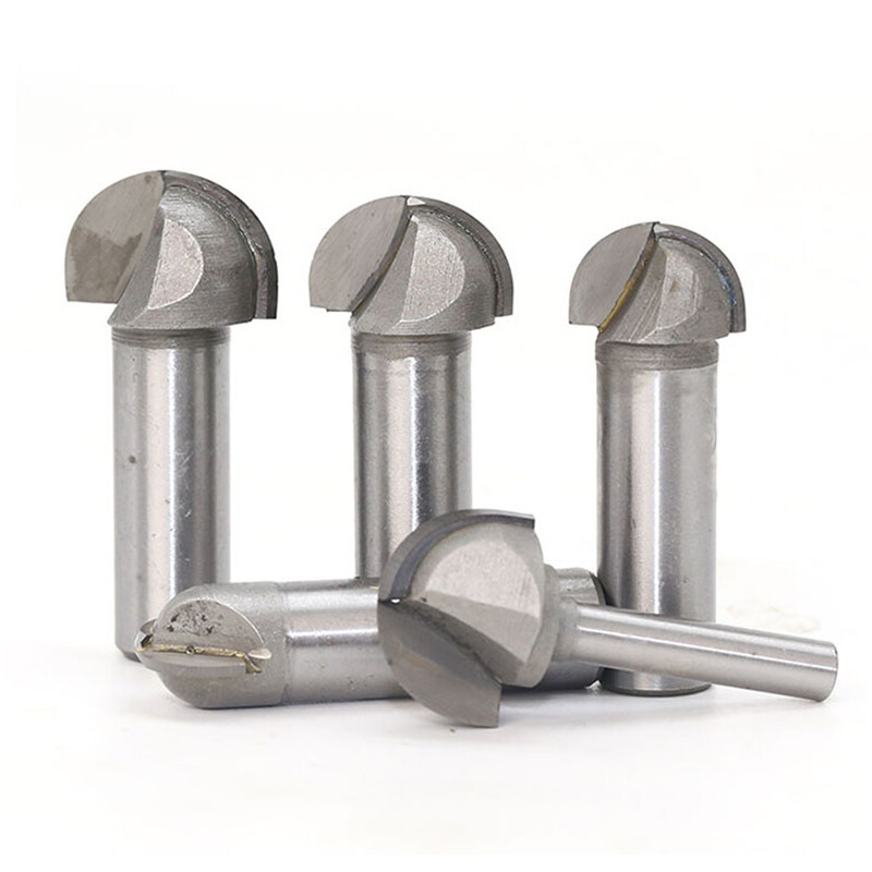 Ball End Router Bit Round Milling Cutter TCT Carbide Cutter 1/4" 1/2 ...