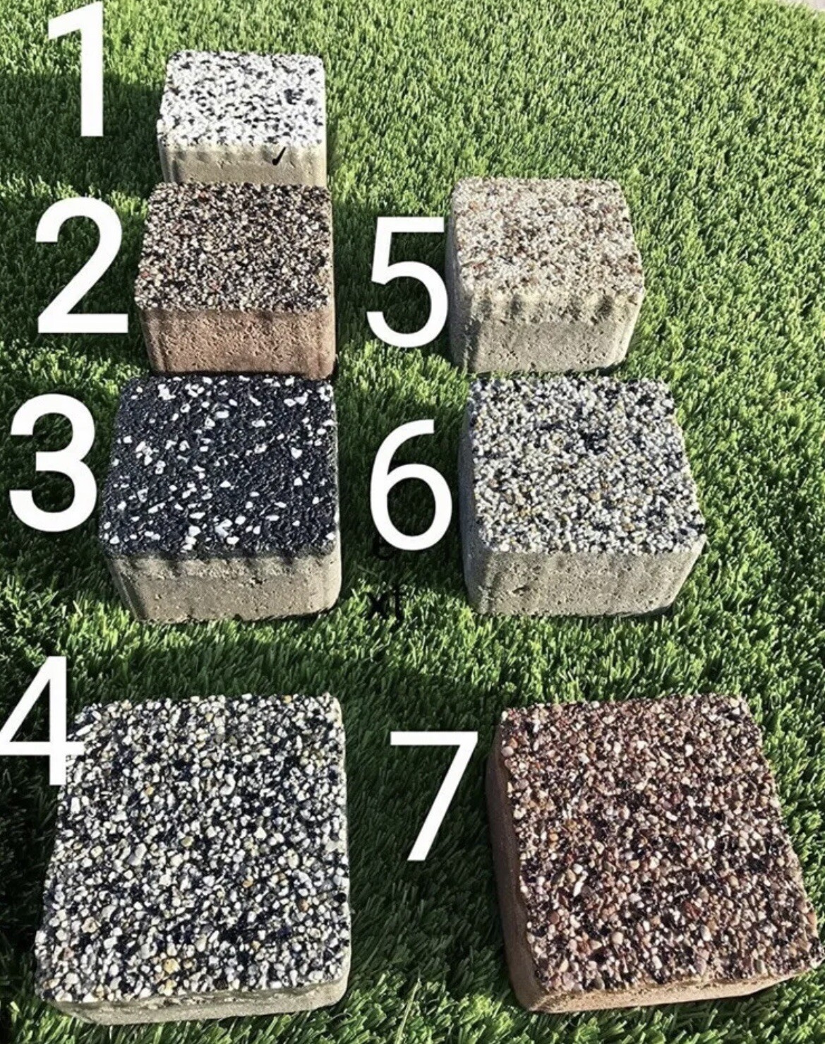 rounded fire pit kit brick Fireplace concrete stones log burner wood ...