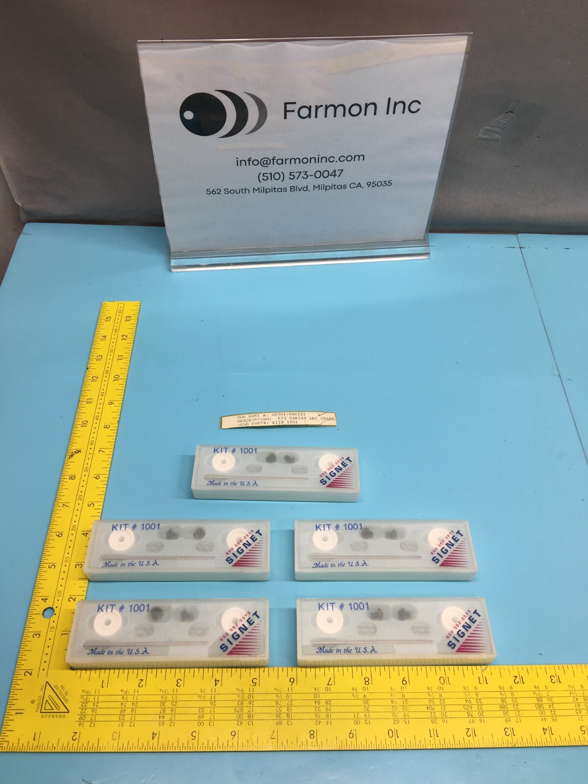 LOT OF 5 SIGNET KIT#1001 FILAMENT KIT 40301-046221 KIT VARIAN ARC ...