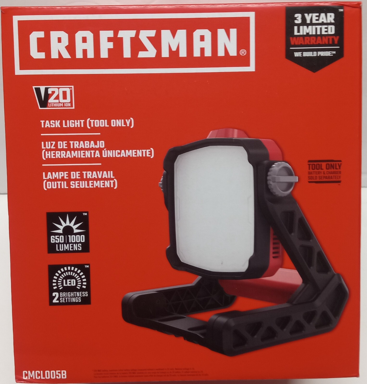 CRAFTSMAN CMCL005B V20 Cordless Task Work Light TOOL ONLY | eBay