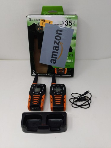 Cobra ACXT645 Waterproof Walkie Talkies 35-Mile Rechargeable 2-Way ...