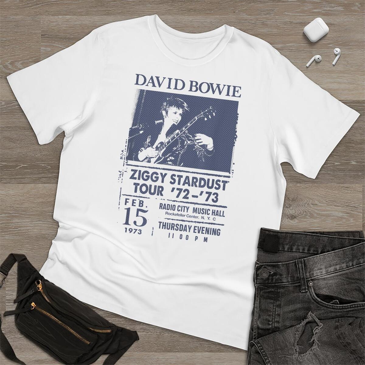 David Bowie Radio City Vintage T Shirt Men Fashion 2023 David Bowie Radio City Vintage T Shirt Men Fashion 2023