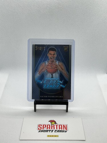 2023-24 Select Victor Wembanyama Wemby Neon Icon Rookie RC Spurs #13 | eBay