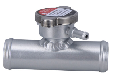 32MM 1-1/4" Aluminum Inline Radiator Filler Neck With Cap -45 Degrees ...