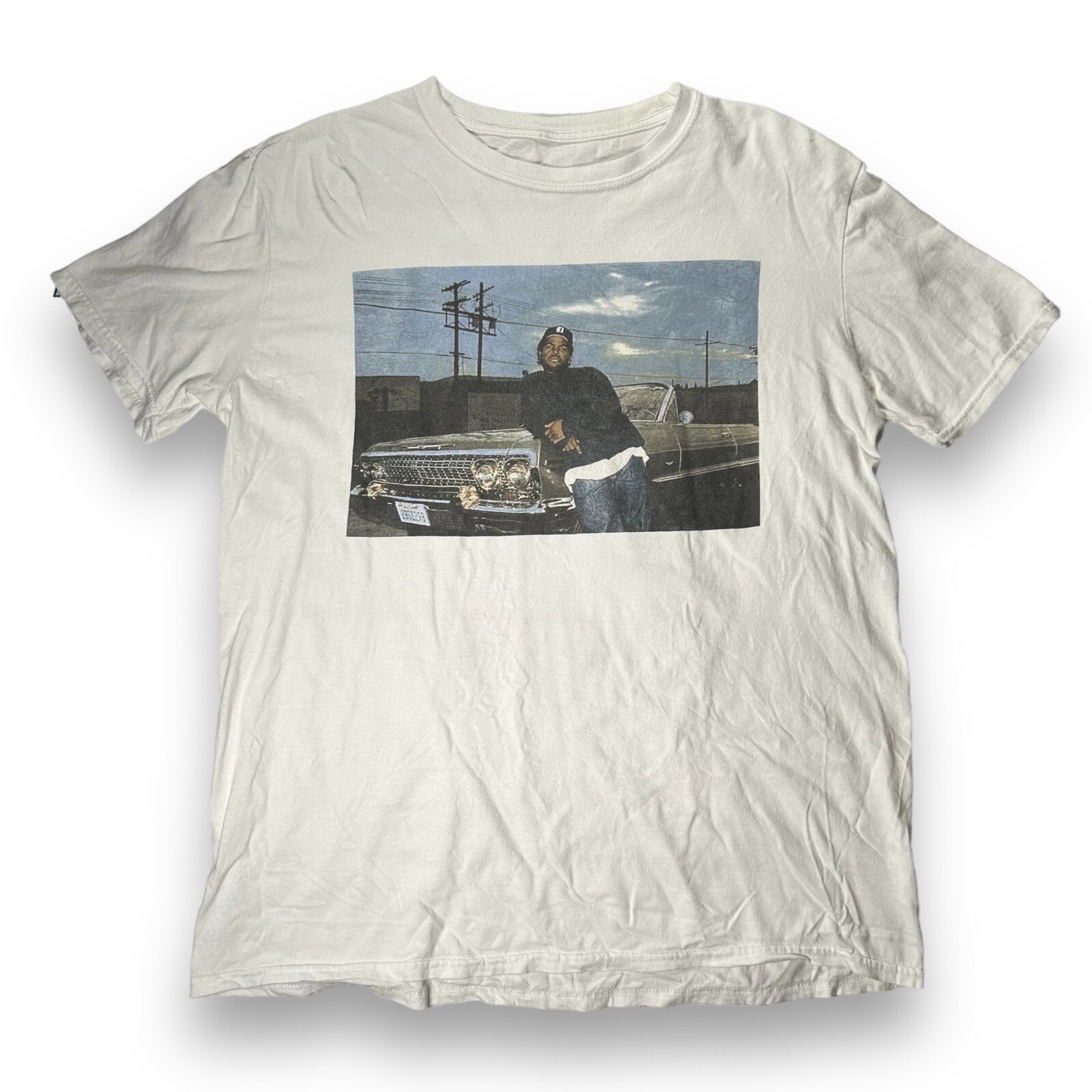 Ice Cube White Graphic Hip Hop Rapper Tshirt Size L/X… - Gem