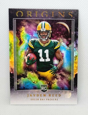 💥 2023 Panini Origins Jayden Reed Rookie Card RC #118 Green Bay Packers ...