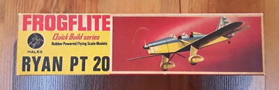 Vintage Hales Frogflite Rubber Powered Model Airplane Kit #FF105 Ryan ...