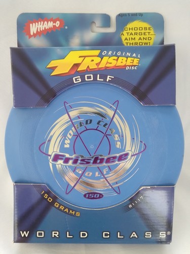 Wham-O Frisbee vtg flying disc golf toy Freestyle NIB box World Class ...