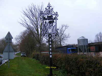 Photo 12x8 Farnham Village Sign On the A12 The Street c2008 | eBay UK
