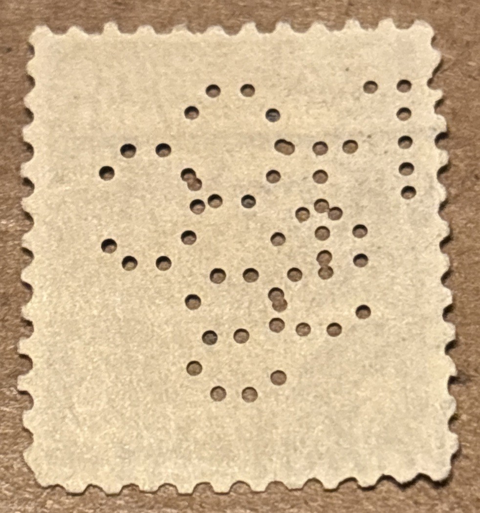 US PERFIN TC/S T25 THOMAS COOK & SONS NEW YORK N.Y. DOUBLE STRIKE ERROR ...