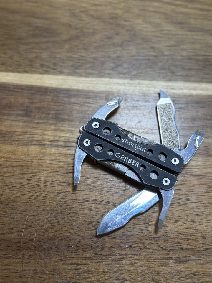 Gerber Shortcut Mini Multi Tool Scissors KNIFE EDC KEYCHAIN CAMPING ...