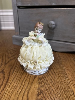 Irish Dresden Annette Sunshine Collection Ireland Yellow Lace Dress ...