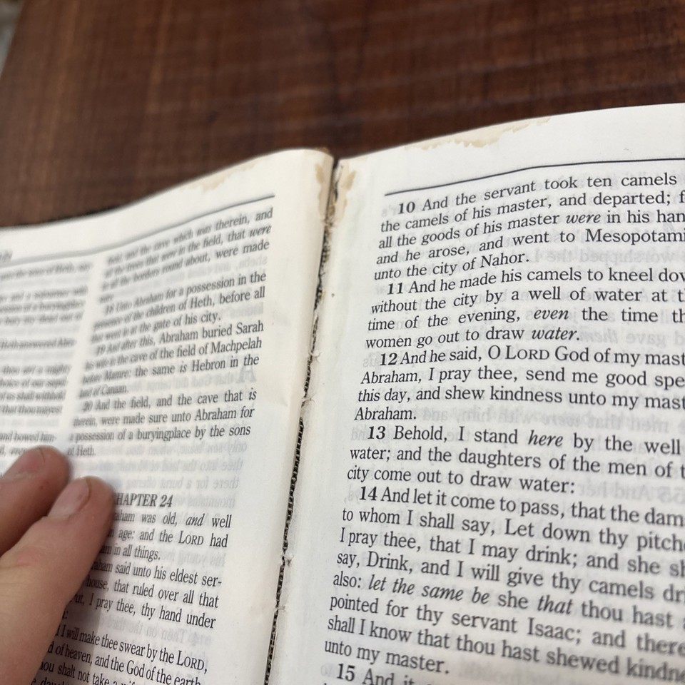 THE WORD Red Letter Study Bible, Black Bonded Leather 1990 DAMAGED | eBay