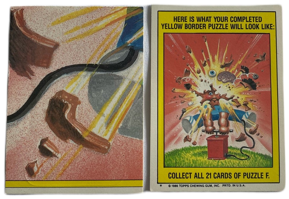 1986 Topps Garbage Pail Kids Stickers Clean Maureen 242a & John John ...