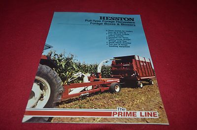 Hesston Forage Harvesters Boxes & Blowers For 1981 Dealers Brochure ...
