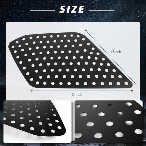 Rear Triangular Window Glass Decor Cover Trim Bezels for 4Runner 2010 ...