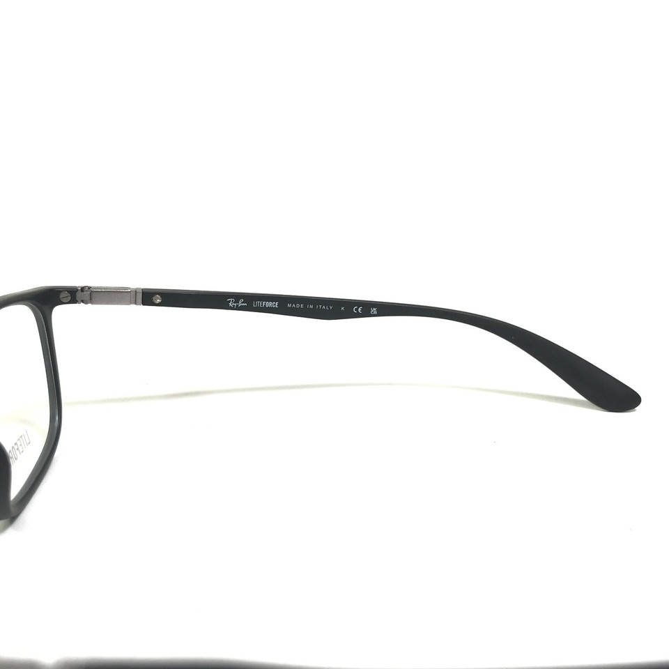 Ray-Ban Eyeglasses Frames RB7208 5204 LITEFORCE Matte Black Square 52 ...