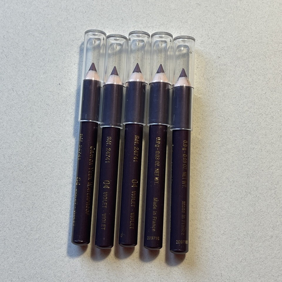 5x CLARINS Waterproof Eye Pencil #04 Violet (0.03 oz) - Made In France ...