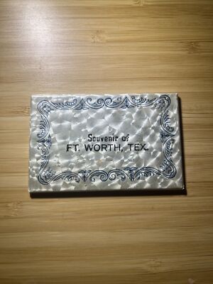 Early 20th Century Souvenir Of Fort Worth Texas Mirror Rare And Unique ...