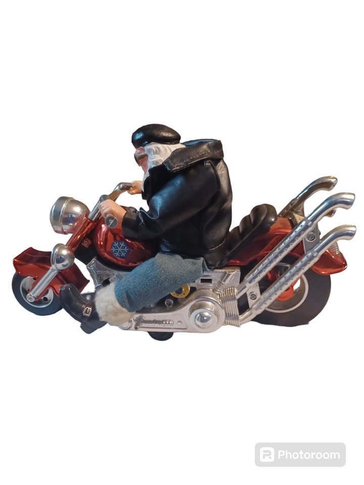 Santa Claus Riding a Harley to the Battery-Operated Tune of Born to be ...