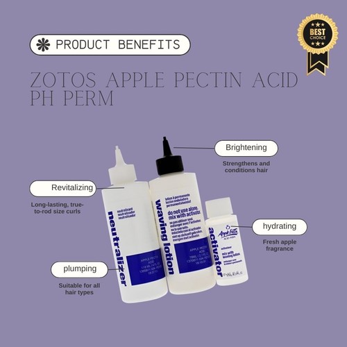 Apple Pectin Acid pH Perm For Normal. Resistant , Tinted Hair 1 ...