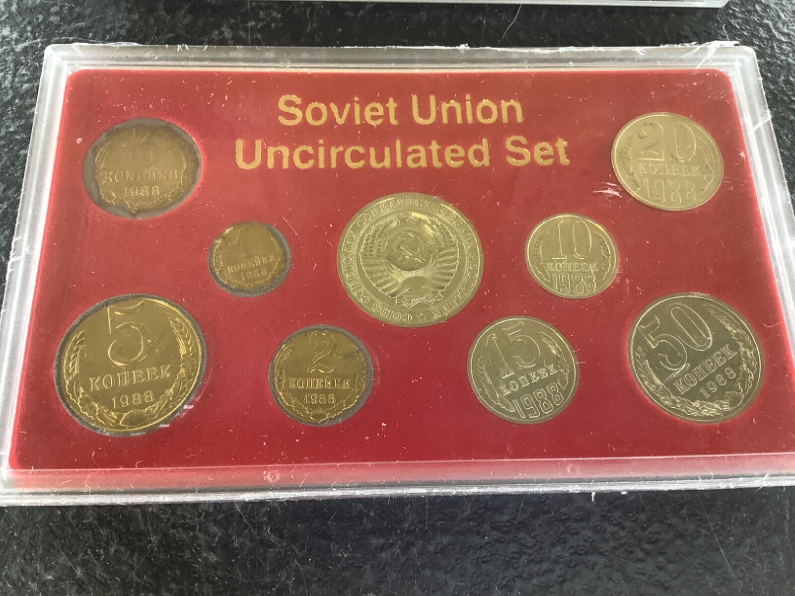 TWO RUSSIA Soviet Union Uncirculated Set and Russian Republic First ...
