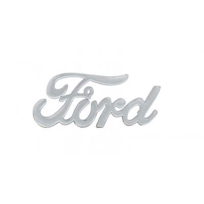 UPI Reproductions UPA6108 Chrome Ford Script Emblem w/ Studs & Clips ...