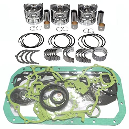 Rebuild Kit Piston&Main/Con Rod Bearing&Full Gasket Kit for Yanmar ...