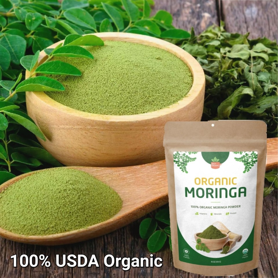 ORGANIC Moringa Leaf Powder, Oleifera, Non-GMO, 16oz Natural Pure ...