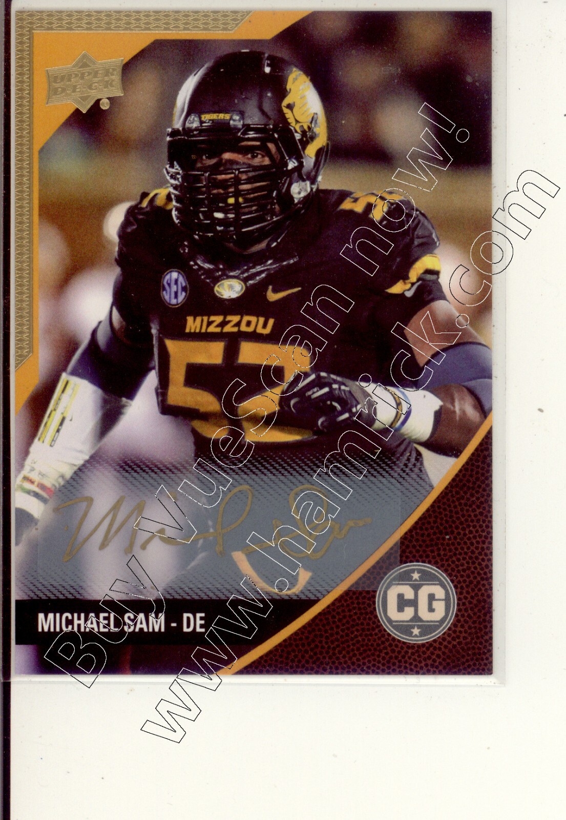 michael sam rc draft rookie auto autograph missouri mizzou college greats 2014 | eBay