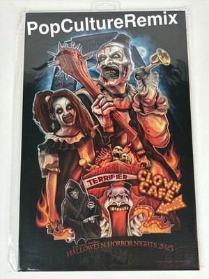 Universal HHN Halloween Horror Nights 2025 Terrifier Clown Cafe Poster ...