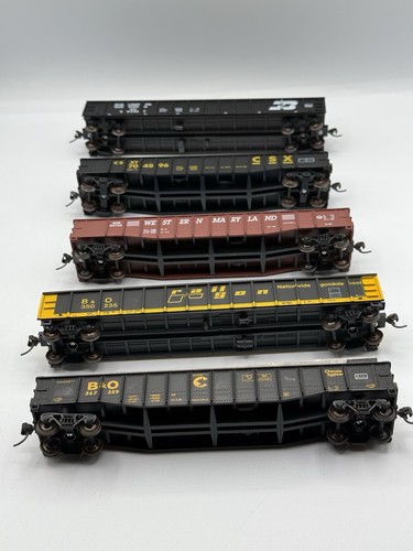 HO Scale Maryland CSX B&O Hoppers Flat Cars Set of 6 Nice! | eBay