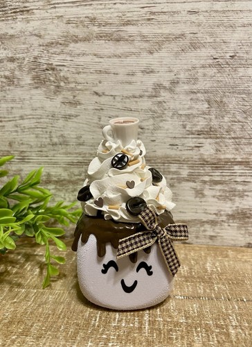 Cute COFFEE Mini Marshmallow Buddy Faux Fake Tiered Tray Decor Coffee ...