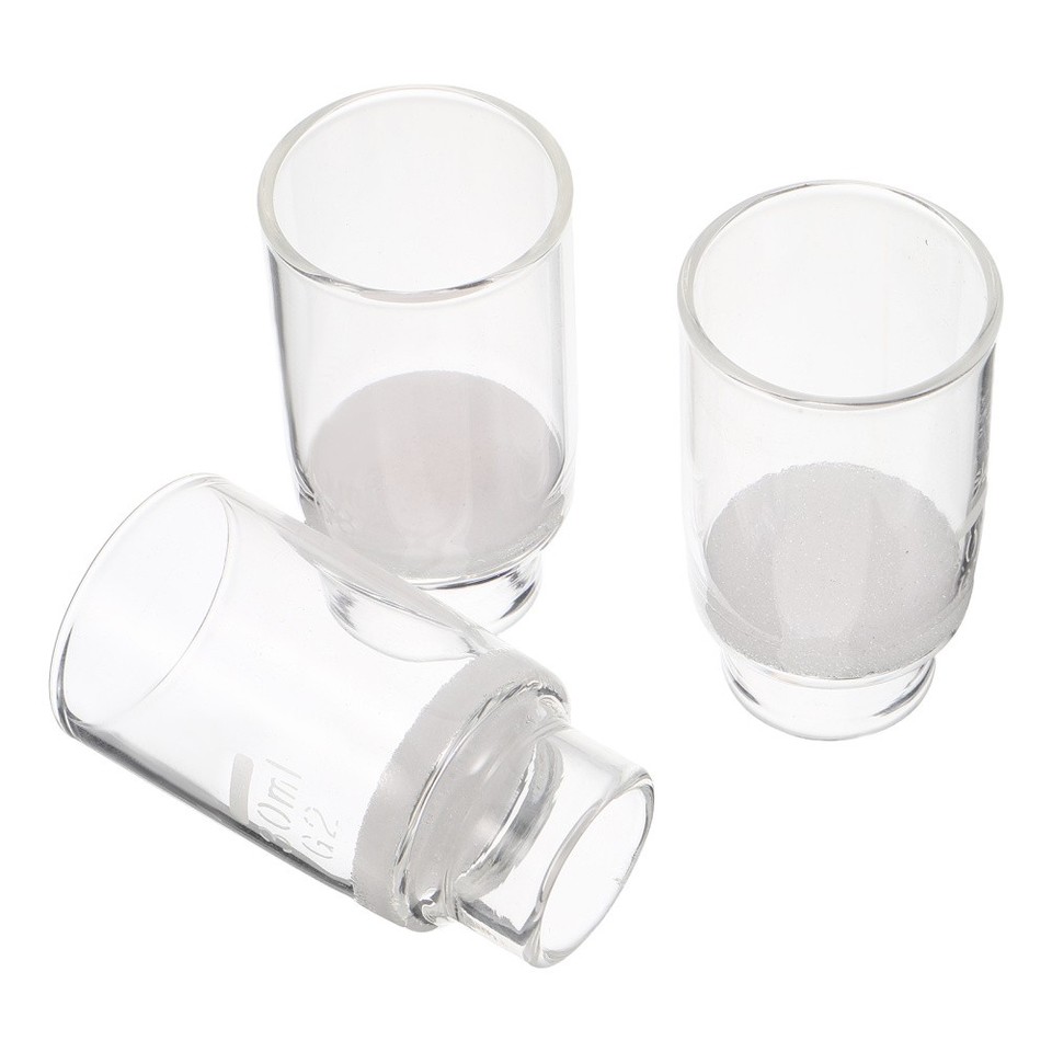 3pcs Scientific Glass Filtration Crucible 30ml Lab Glass Crucibles with ...