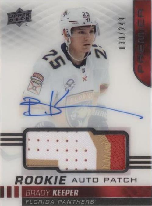 2019-20 Upper Deck Premier - Acetate Rookie Auto Patch Brady Keeper #AR ...