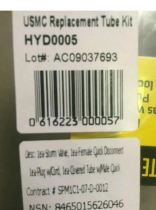 USMC Hydration Relacement Tube Kit - New - Set of 2 Propper | eBay