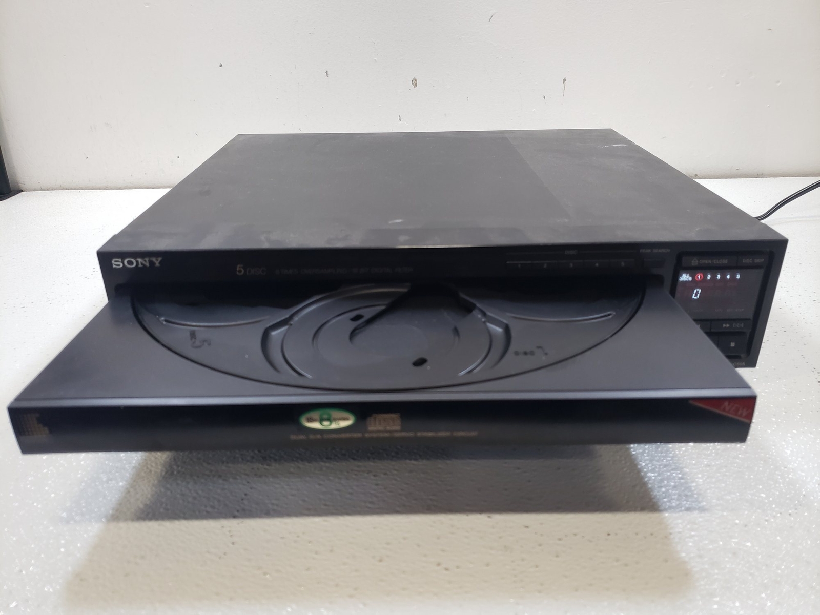 Sony CDP-C505 - 5 Disc Compact Disc CD Carousel Changer Player - Power ...