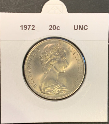 Australian 1972 20c Coin Unc in Flip with Description | eBay Australia
