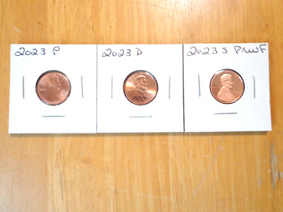 2023 P D S Lincoln Cent Penny Proof Cent 3 Coin Set Lot PDS | eBay