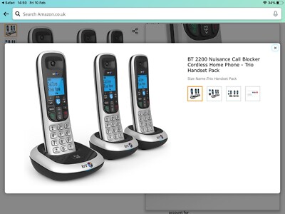 BT 2200 Telephones. 3 x BT cordless handsets with base unit. | eBay UK
