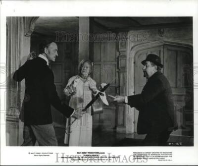 1978 Press Photo David Niven, Leo McKern, Helen Hayes in "Candleshoe ...