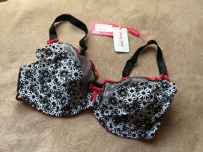 Curvy Kate 38F Black/Cranberry Illusion Plunge Underwire Bra Style 4311 ...